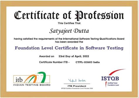 Satyajeet Dutta On Linkedin Istqbcertified Softwarequalityassurance