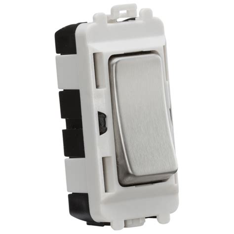 ML 20A 2 WAY GRID MODULE BRUSHED CHROME