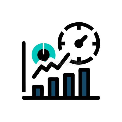 Icon For Market Metrics Analysis Stock Vector Illustration Of