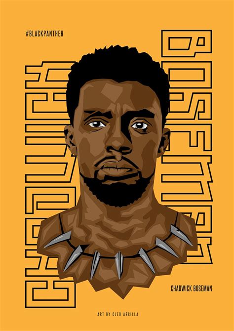 Black Panther Chadwick Boseman On Behance Black Panther Drawing Black Panther Art Black