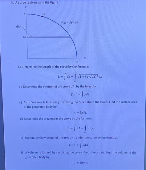 Solved A Curve Is Given As In The Figure A Determine Chegg Com