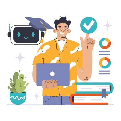 Chat Bot Training Concept An Enthusiastic Programmer Fine Tunes Vector Art At Vecteezy