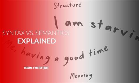 Syntax Vs Semantics What S The Difference