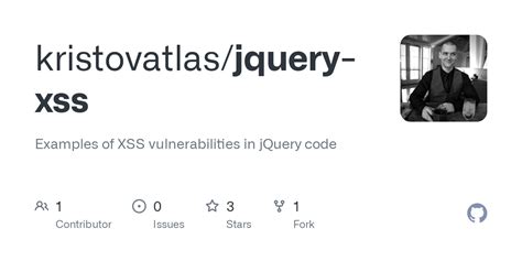 Github Kristovatlasjquery Xss Examples Of Xss Vulnerabilities In Jquery Code
