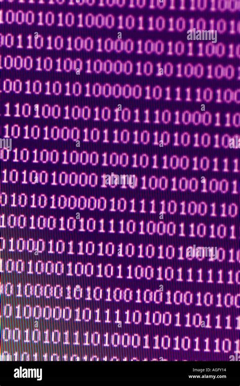 Binary Code On Computer Hi Res Stock Photography And Images Alamy
