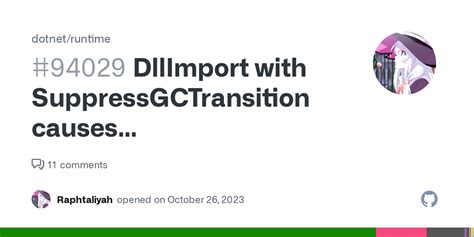 Dllimport With Suppressgctransition Causes Palsehexception With A