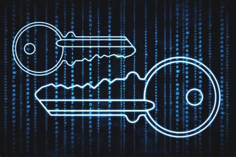 Premium Photo Creative Digital Key On Dark Coding Language Background