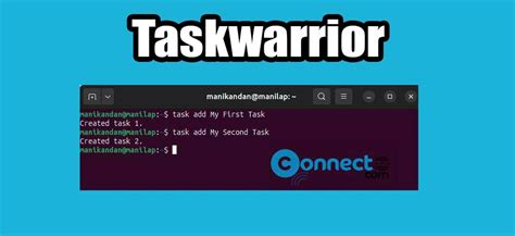 taskwarrior command line todo list manager