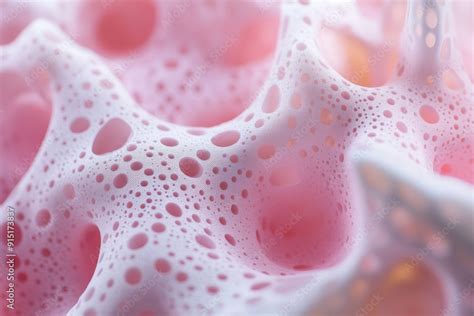 Macro Shot Of Block Copolymer In A Porous Structure Demonstrating Filtration And Separation