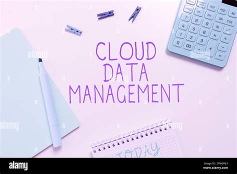 Conceptual Display Cloud Data Management Conceptual Photo A Technique