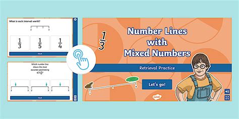 👉 Retrieval Practice Number Lines With Mixed Numbers Maths Interactive