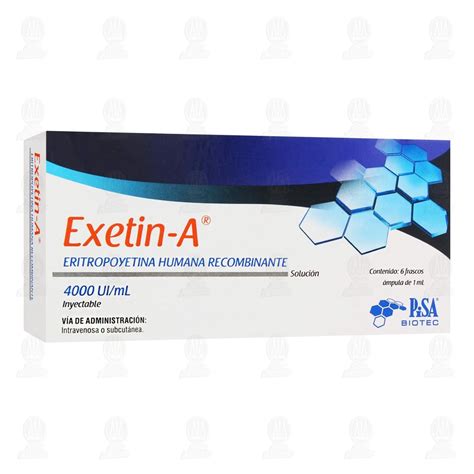 Exetin A UI ml Solución Inyectable Frascos de ml c u