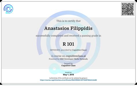 Cognitive Class Rp0101en Certificate Cognitive Class