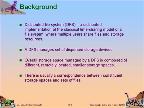 Chapter 16 Distributedfile Systems N Background N Naming