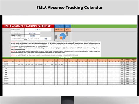 Fmla Leave Tracking Spreadsheet Template Excel