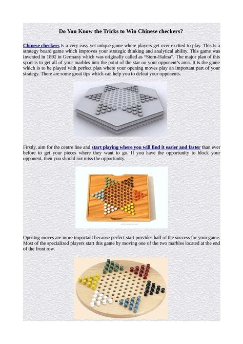 Chinese Checkers Strategies At Patricia Mahmood Blog