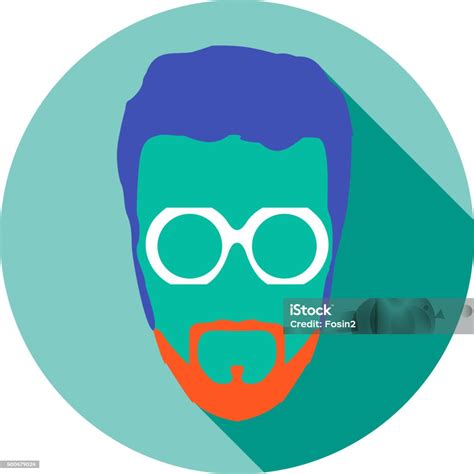Super Hero Maske Brille Und Bart Und Haare Flat Avatarsymbol Stock Vektor Art Und Mehr Bilder