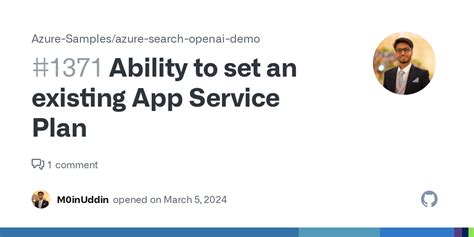 Ability To Set An Existing App Service Plan Issue Azure