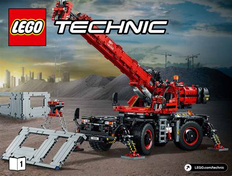 Manual Lego Set 42082 Technic Rough Terrain Crane