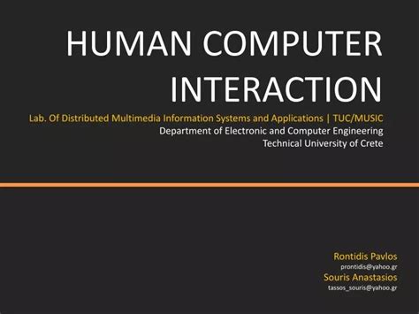 Ppt Human Computer Interaction Powerpoint Presentation Free Download