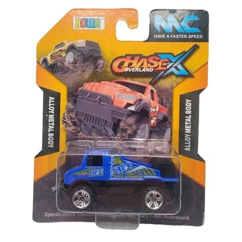 خرید ماشین فلزی عقب کش مدل وانت آبی یدک کش