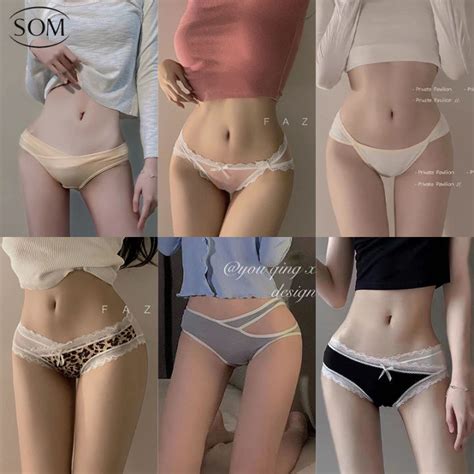 Som Underwear กางเกงในผู้หญิงจีสตริง โชว์ก้นเซ็กซี่กึ่งสปอร์ต ยกสะโพก