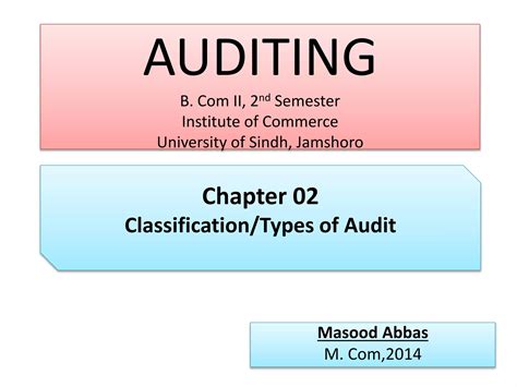 Classification Of Auditpptx
