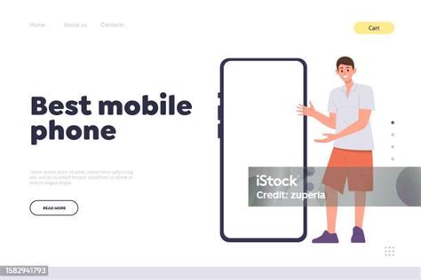 스마트폰의 새로운 모델을 제시하는 온라인 서비스를 위한 최고의 휴대폰 랜딩 페이지 디자인 템플릿 Brand Name Smart
