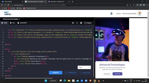 Panduranga Reddy Kummari On Linkedin Day4 30daysofcodechallenge Nxtwave Ccbp Bootstrap D