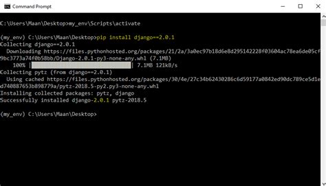 Working With Virtual Environment For Django Project