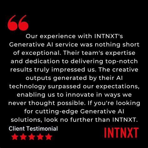 Intnxt On Linkedin Intnxt Transformyourbusiness Testimonial