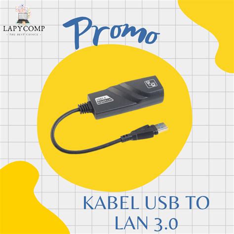 Jual Kabel Usb To Lan Adapter 3 0 Kabel Penghubung Lan Ke Pc Laptop