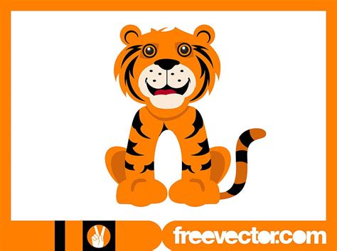 행복 한 만화 호랑이 Ai Uidownload