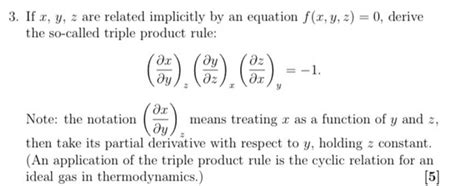 get answer 3 if x y z are related implicitly by an equation f x
