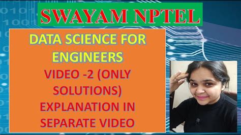 Data Science For Engineers Nptel Week 2 Assignment Youtube