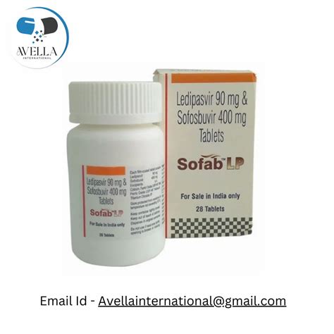 Sofab Lp Tablet Sofosbuvir Ledipasvir 250 Mg At Rs 25000bottle In Bengaluru