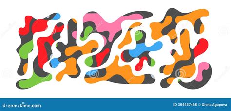 Freeform Blob Shapes Abstracts Amoeba Shapes Freeform Organic Elements Vector Illustration