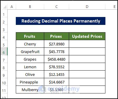 How To Get Decimal Places Without Rounding In Excel Ways