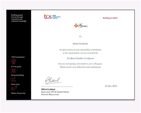 rahul narkhede on linkedin back tcs tataconsultancyservices tcser thankyou