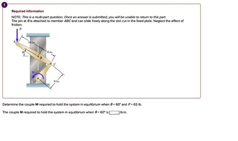 Required Information Note This Is A Multi Part Question Once An