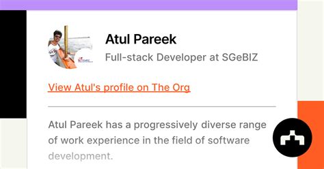 atul pareek full stack developer at sgebiz the org