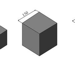 Cube Specimen Geometry Size Unit Mm Download Scientific Diagram