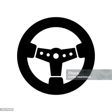 자동차 핸들 아이콘 벡터 아이콘입니다 간단한 요소 그림입니다 자동차 스티어링 휠 기호 디자인입니다 웹 및 모바일 사용할 수 있습니다 디자인에 대한 스톡 벡터 아트 및 기타