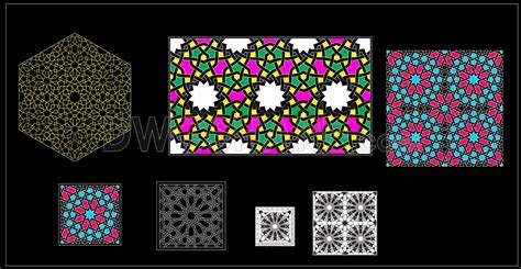 206 Download Free Cad Drawings Of Islamic Geometric Patterns
