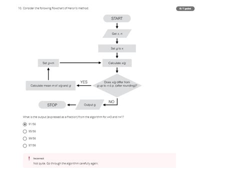 Solved Consider The Following Flowchart Of Herons Method 10
