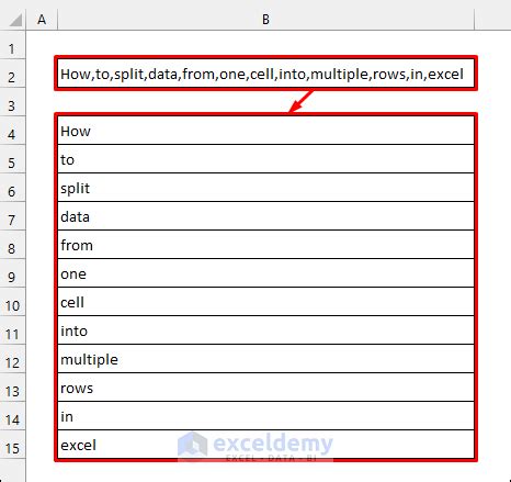 Using A Macro To Split A Cell Into Multiple Rows In Excel Steps