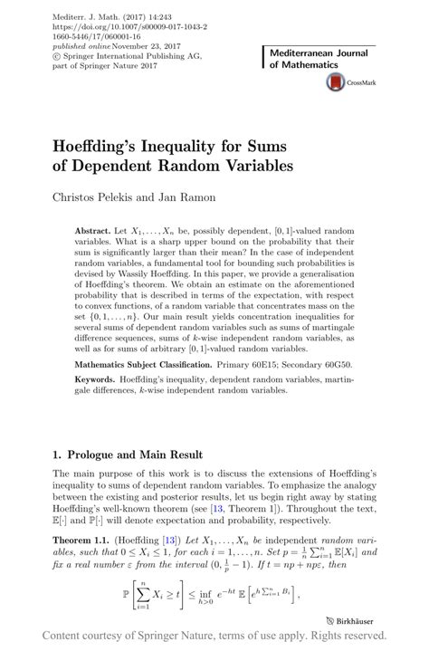 hoeffding s inequality for sums of weakly dependent random variables