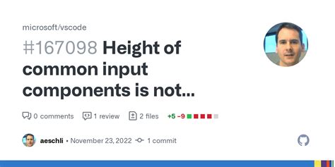 Height Of Common Input Components Is Not Consistent By Aeschli · Pull Request 167098