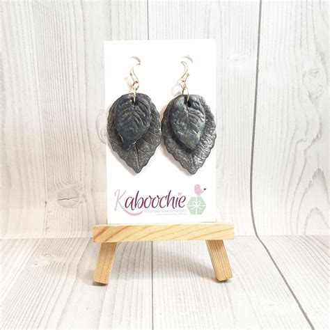 Silver Leaf Earrings Kaboochie