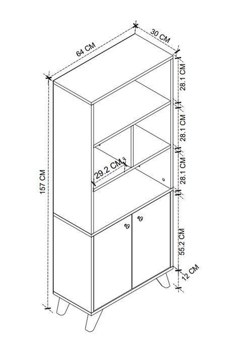 Comfo წიგნების კარადა Bf 663